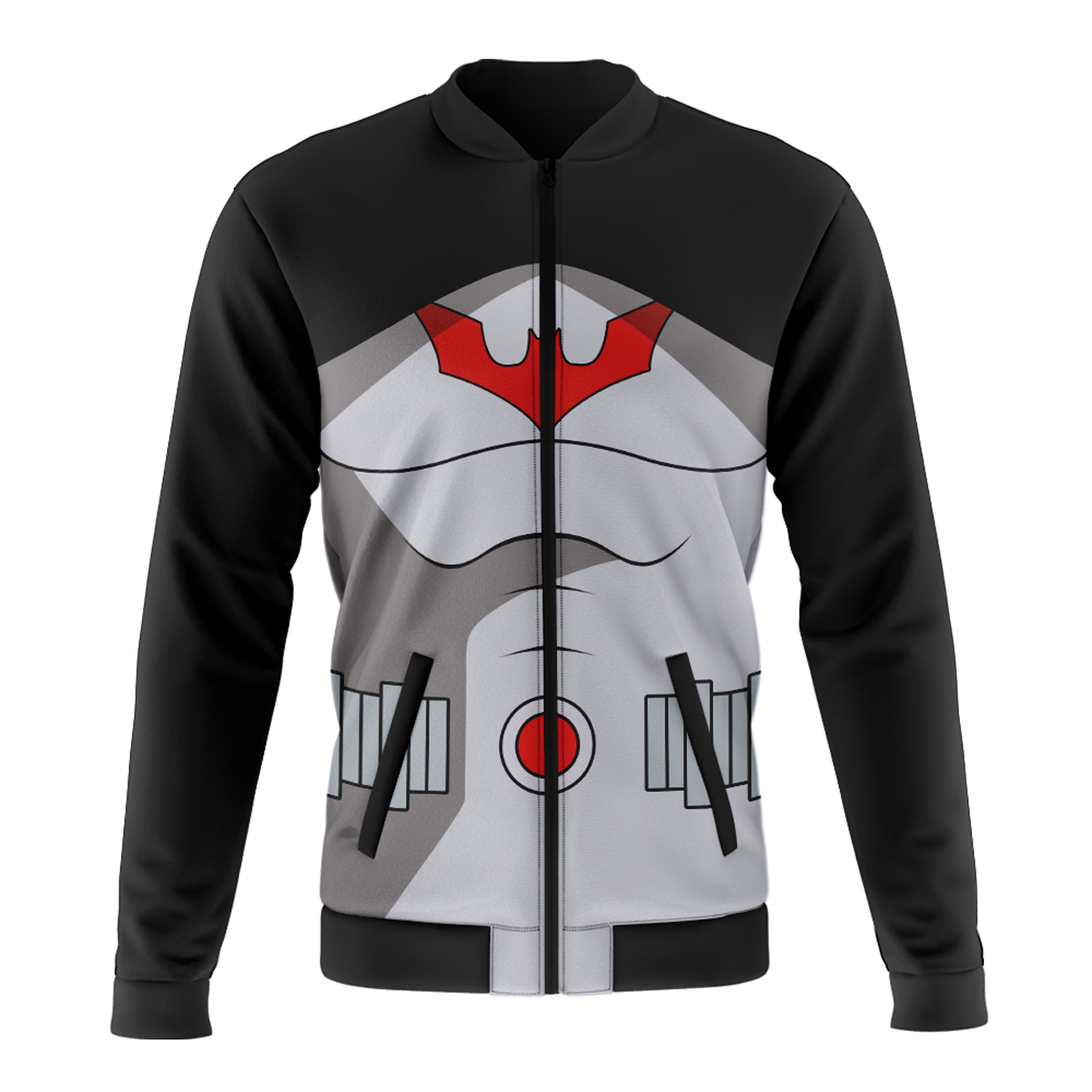 Superhero Batman Red Symbol Bomber Jacket – MensCompressionShirt