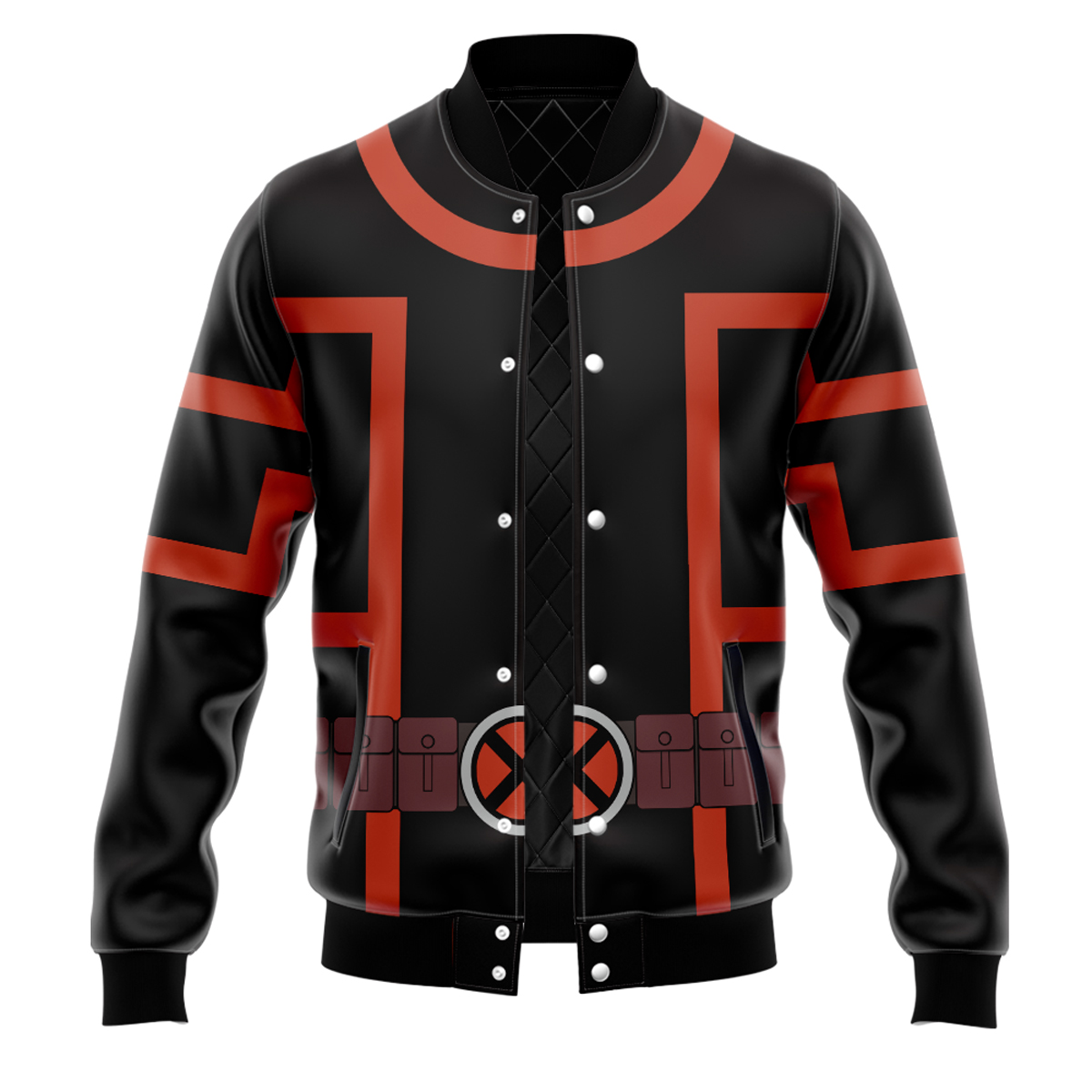 Superhero X Men Cyclops Black Varsity Jacket – MensCompressionShirt