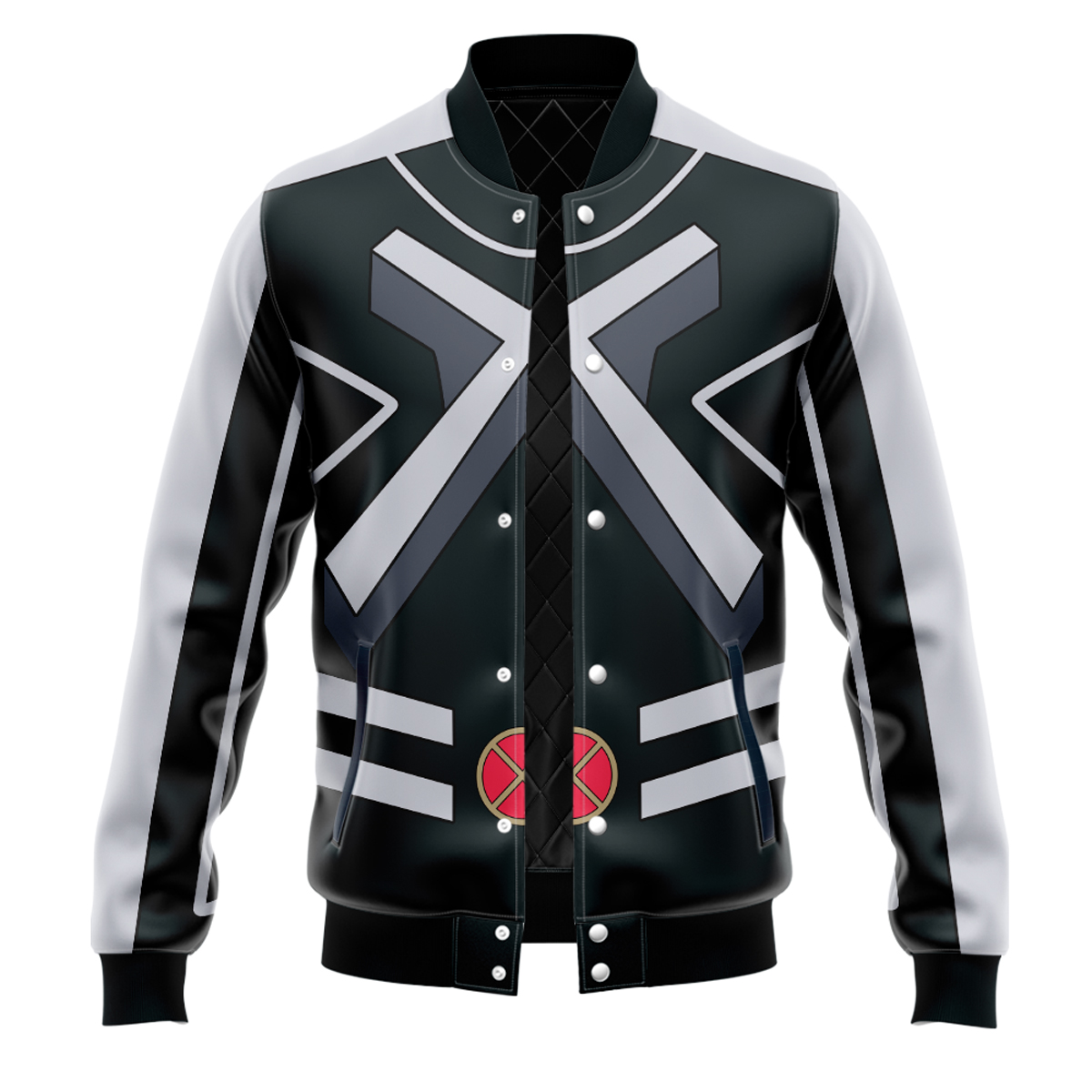Superhero X Men Cyclops Grey Varsity Jacket – MensCompressionShirt