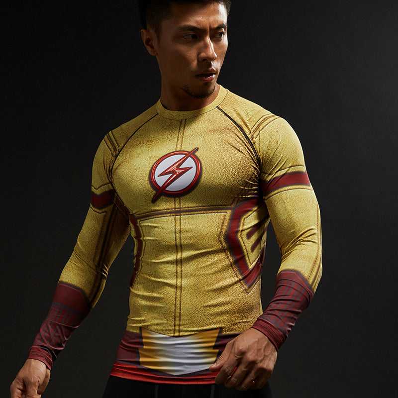 The Flash Kid Barry Allen Compression Shirt For Men – MensCompressionShirt