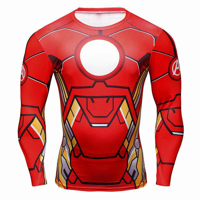 Tony Stark Red Compression Shirts For Men – MensCompressionShirt