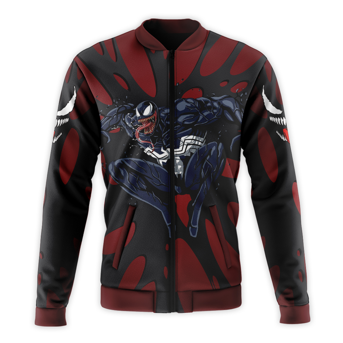 Venom Web White Symbol Bomber Jacket – MensCompressionShirt