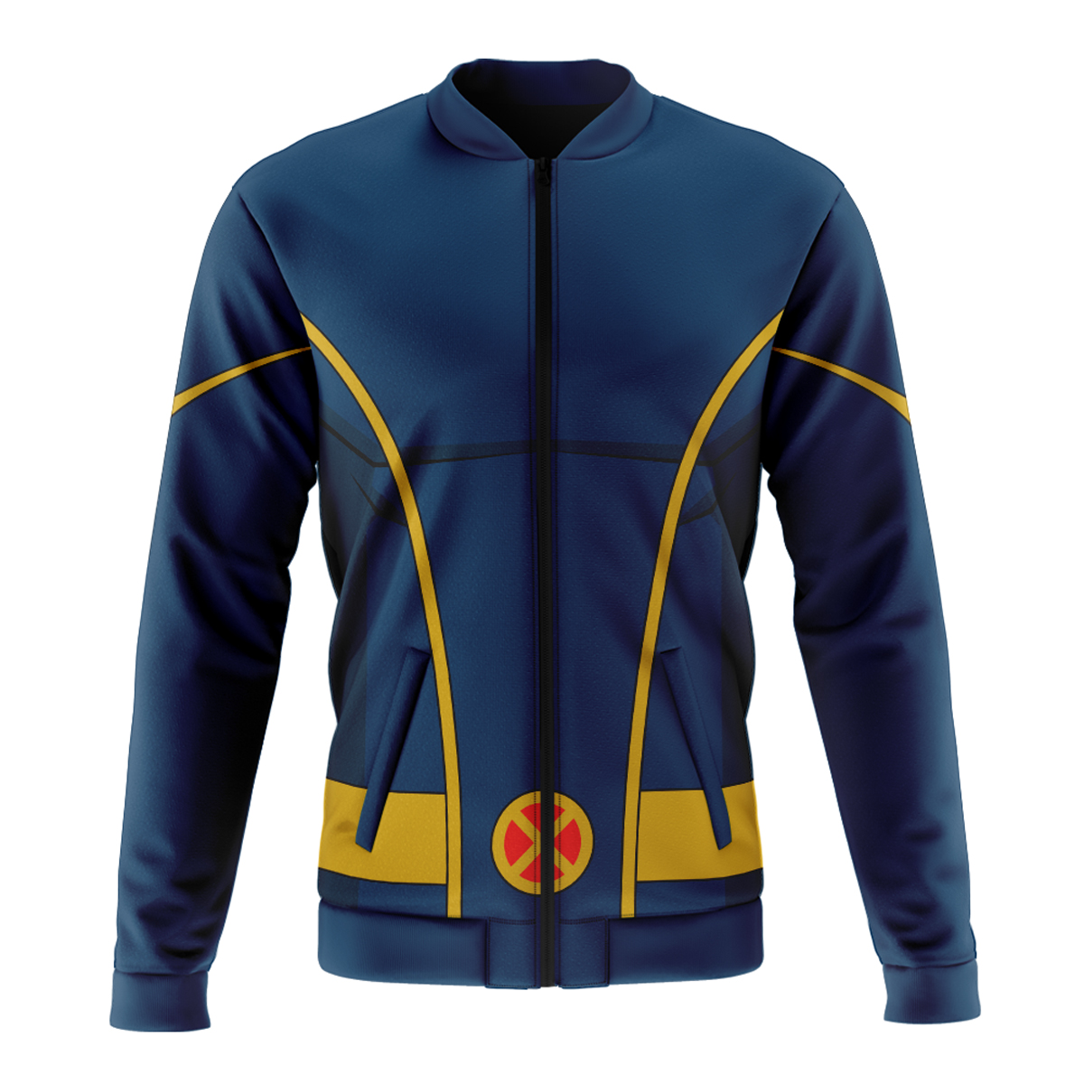 X Men Superhero Cyclops Blue Bomber Jacket – MensCompressionShirt