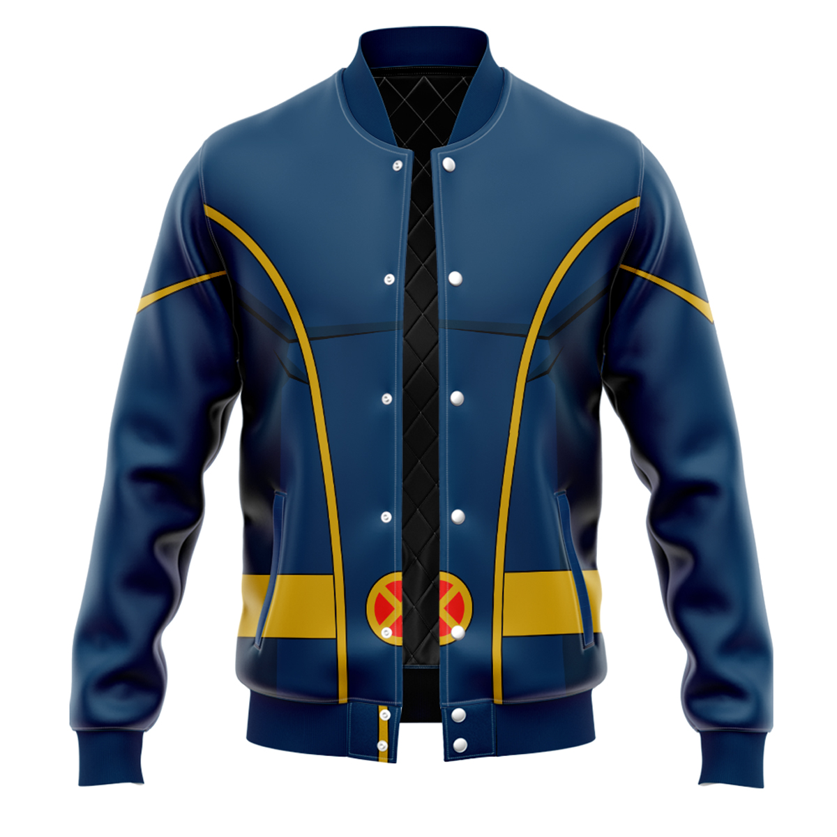 X Men Superhero Cyclops Blue Varsity Jacket – MensCompressionShirt