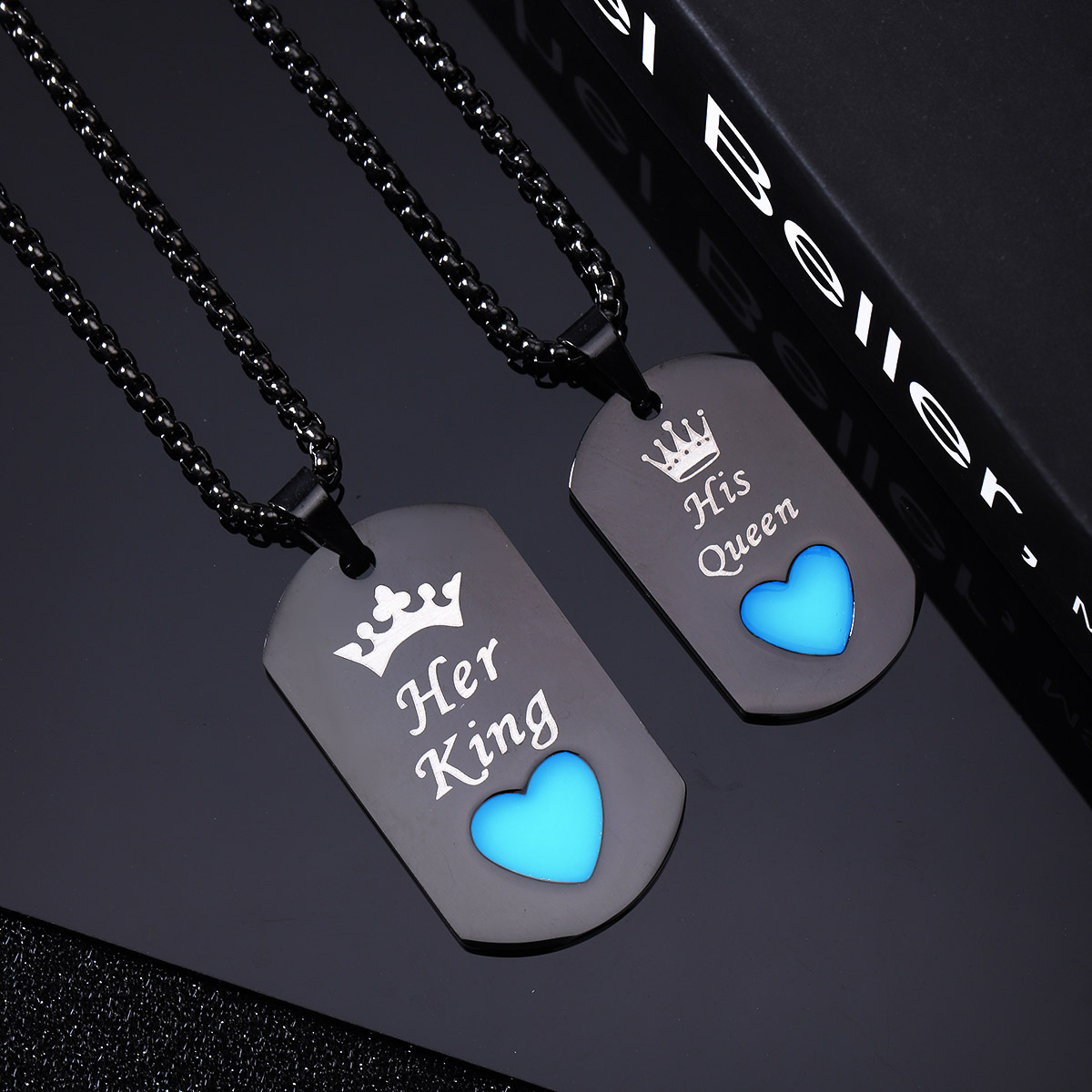 Luminous Pendant Couple Necklace – Cheenut