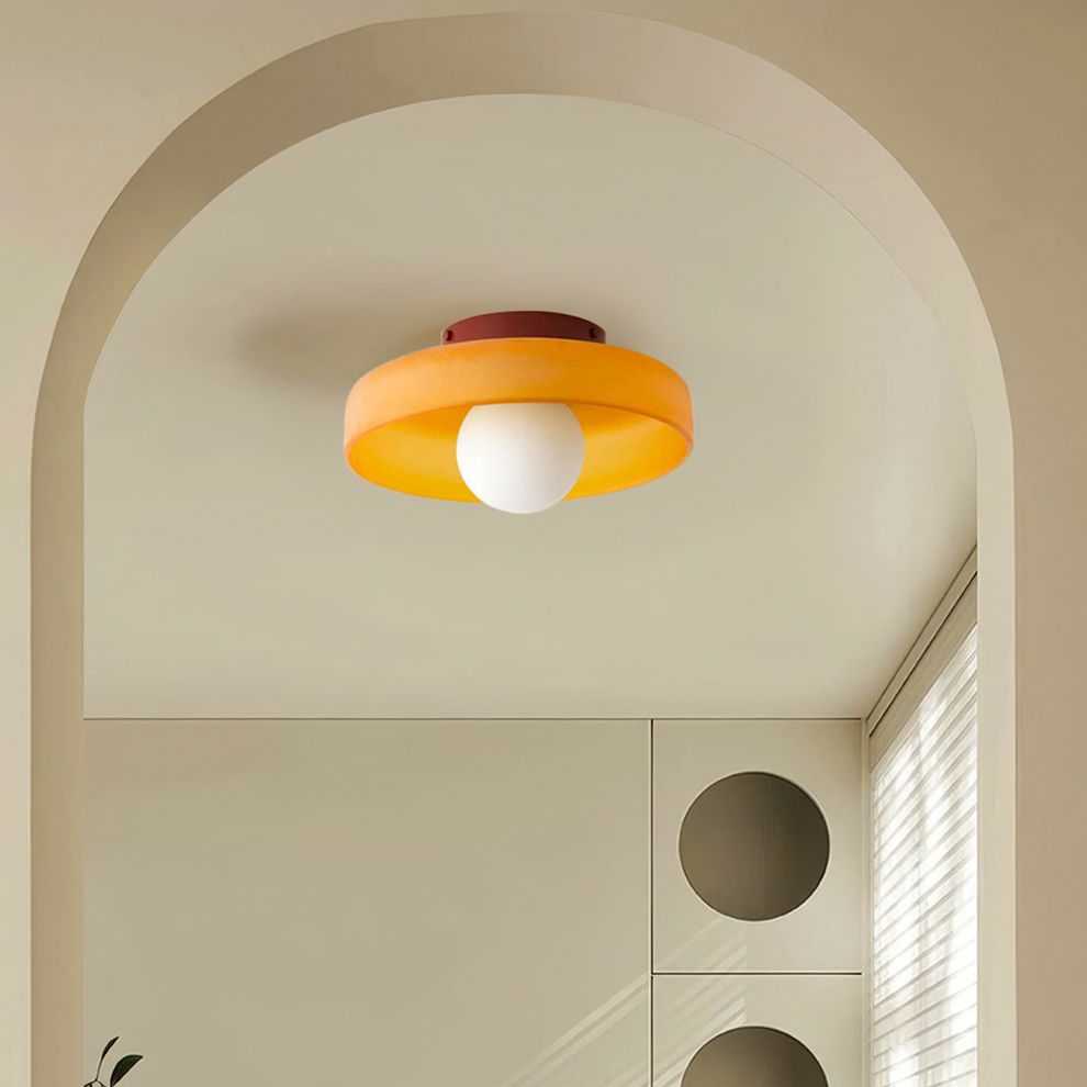 Bauhaus Style Lamp | Modern Round Semi Flush Ceiling Light – Homdiyhardware