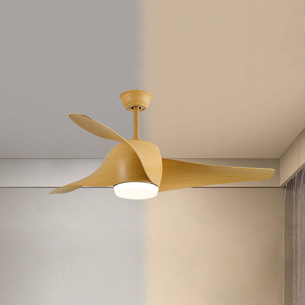 Homdiy Modern Simple Ceiling Fans with Lights Bedroom Flush Ceiling ...