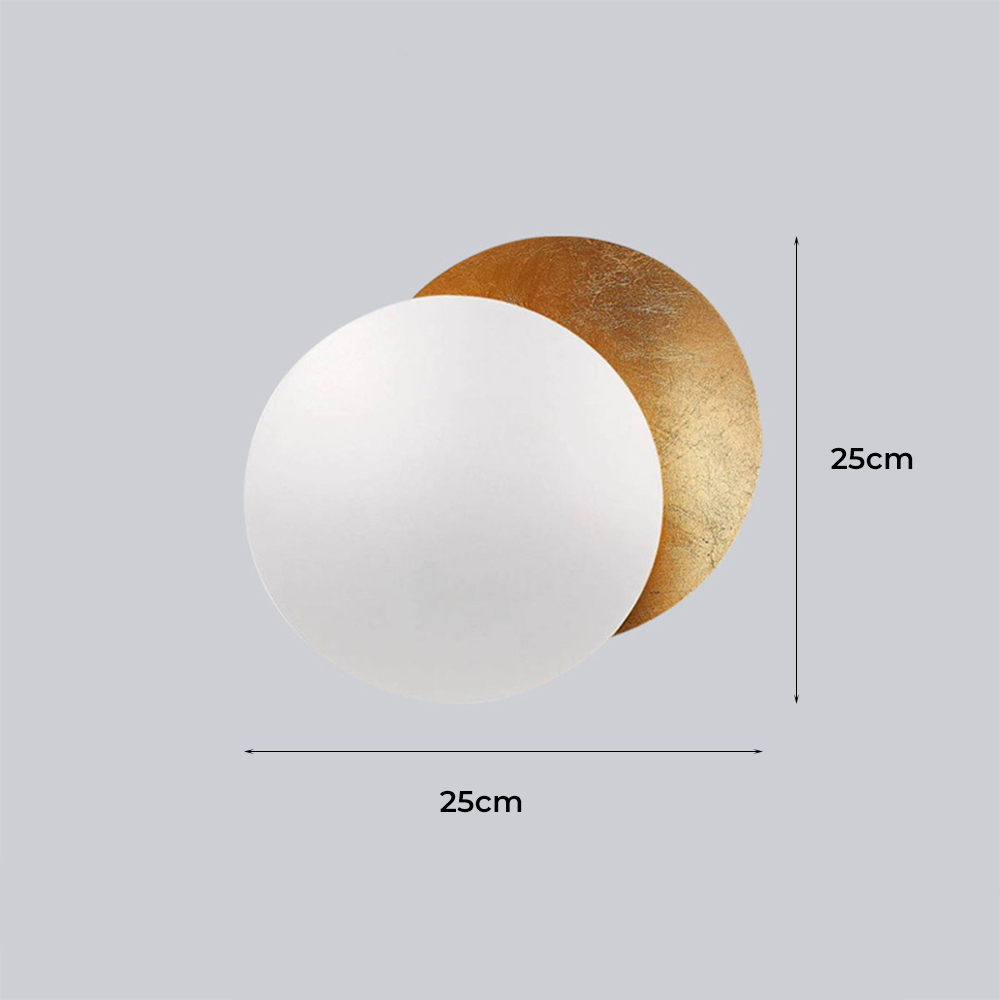 Homdiy Creative Wall Light Round Circle Indoor Wall Lamp For Living ...