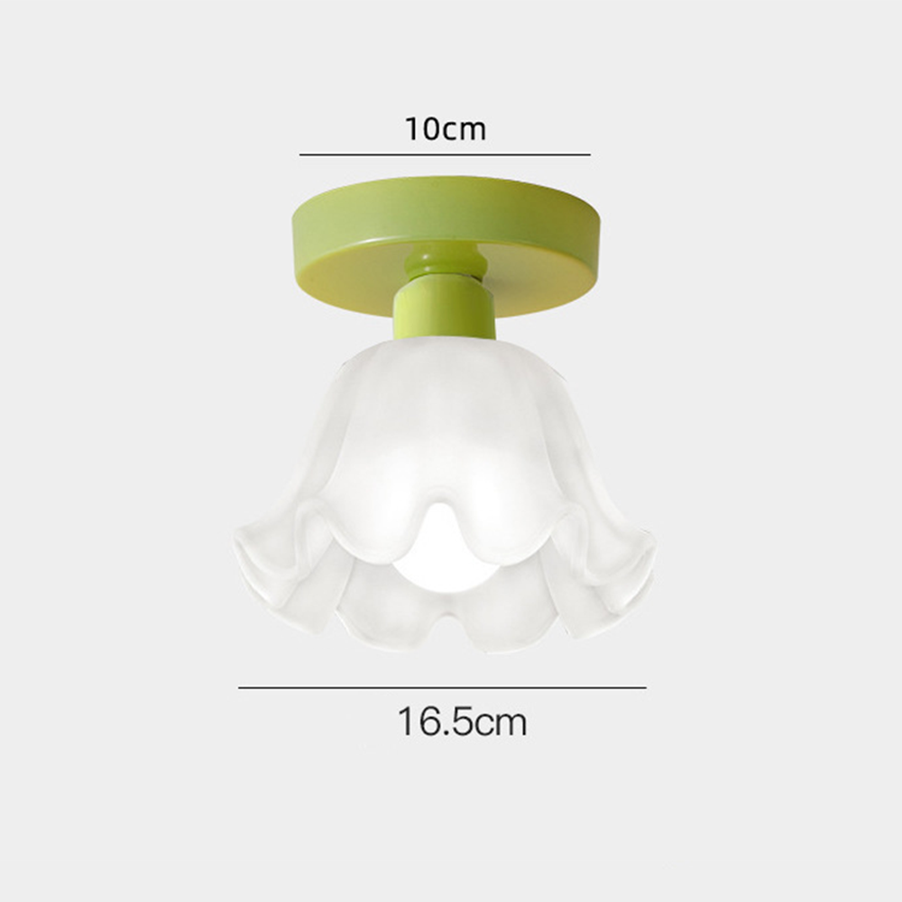 Homdiy Ceiling Light Semi-Flush Ceiling Light Modern Flower Shape ...