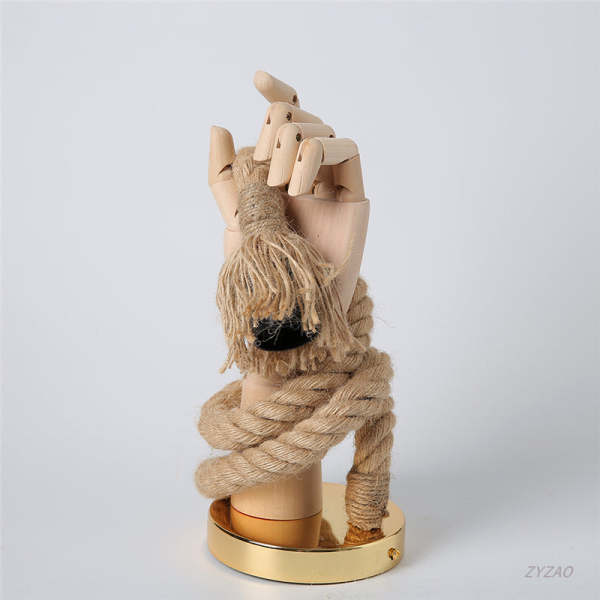 Homdiy Wall Light Retro Industrial Hemp Rope Wall Lamp Creative Hand ...