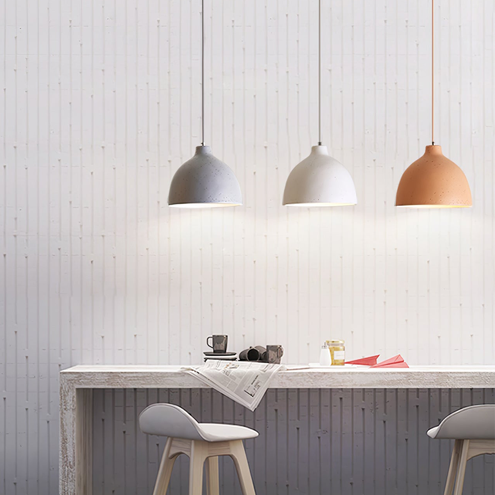 Homdiy Pendant Light Colorful Resin Bowl Pendant Light For Kitchen ...