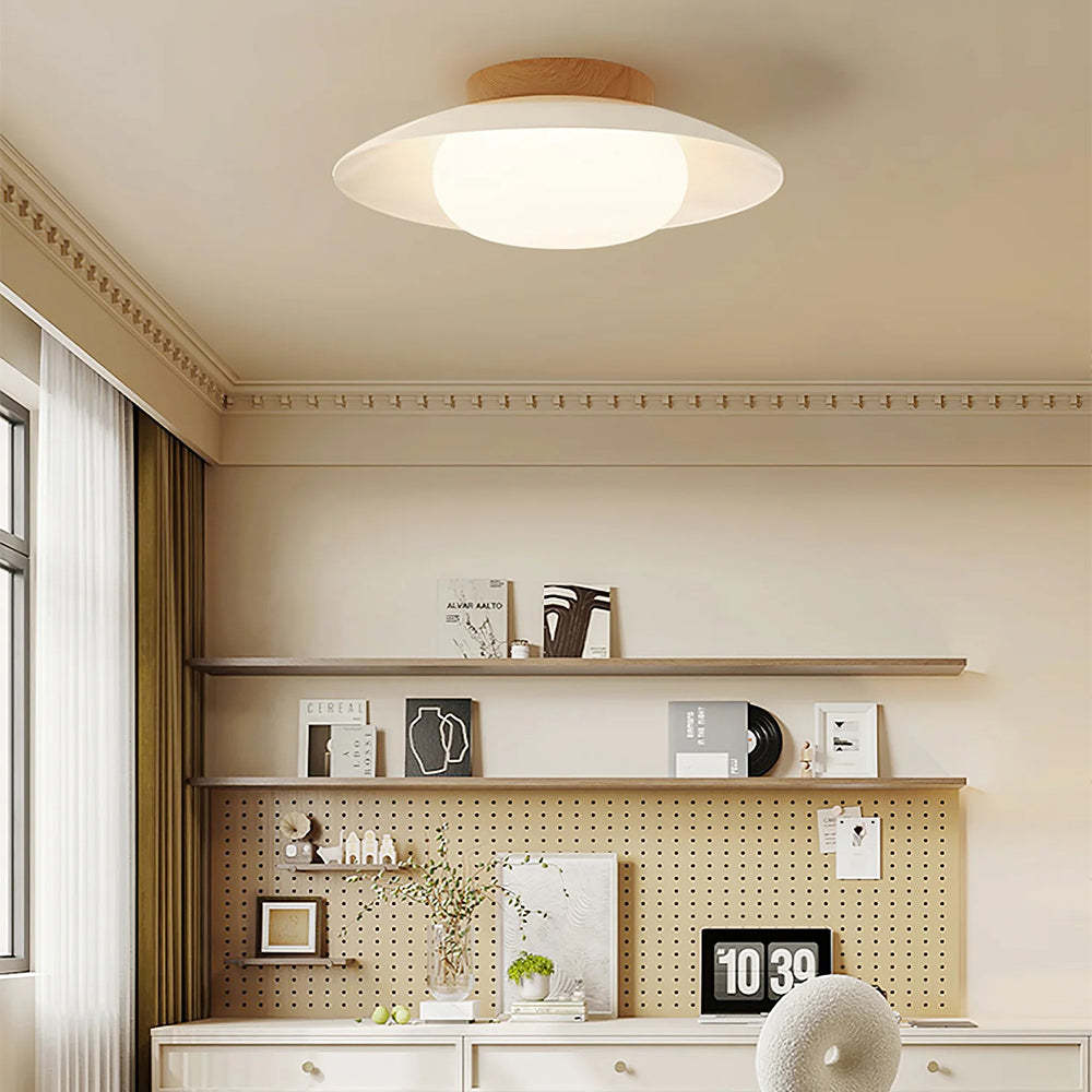 Homdiy Ceiling Lights Acrylic Round Hallway Semi Flush Mount Ceiling ...