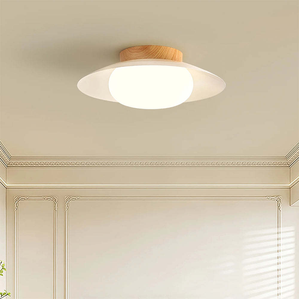 Homdiy Ceiling Lights Acrylic Round Hallway Semi Flush Mount Ceiling ...