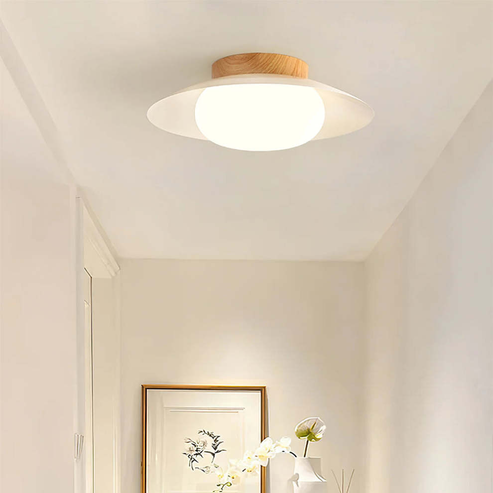Homdiy Ceiling Lights Acrylic Round Hallway Semi Flush Mount Ceiling ...