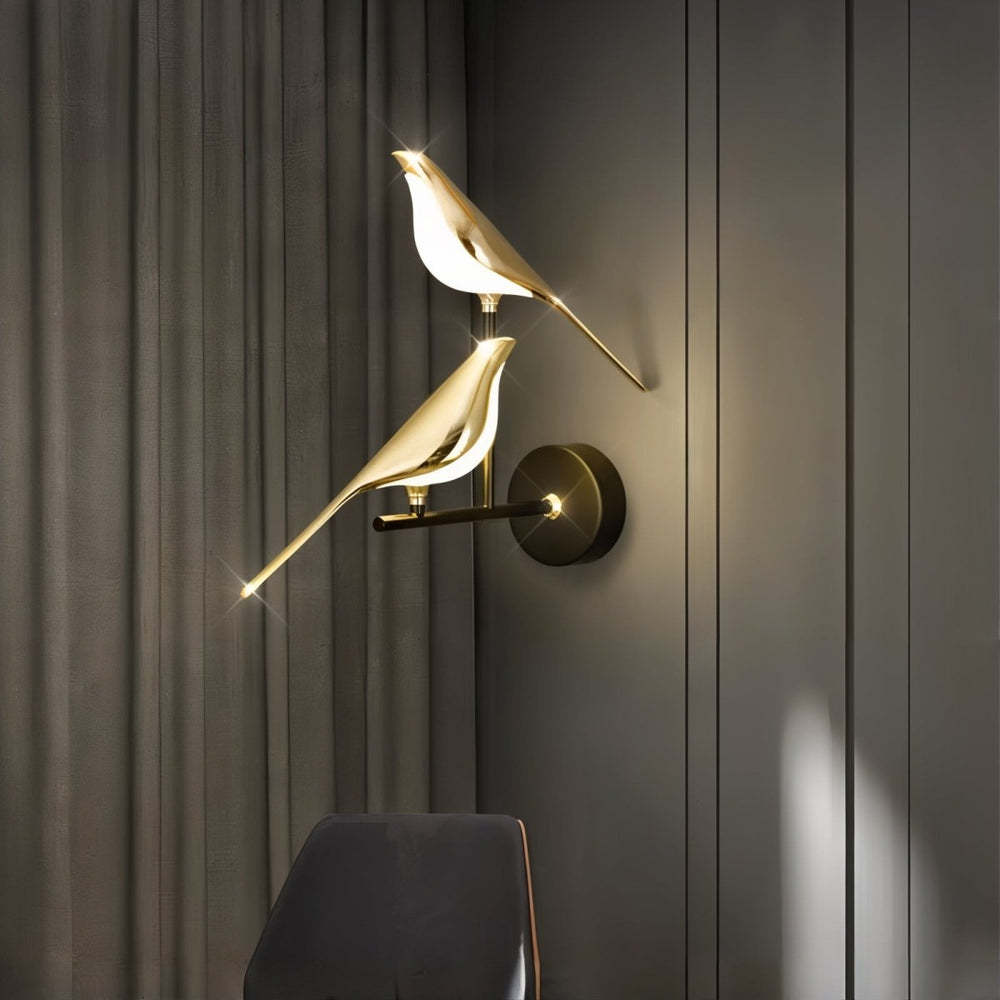 Homdiy Creative Designer Acrylic Bird Wall Lamp Home Decor Wall Sconces ...