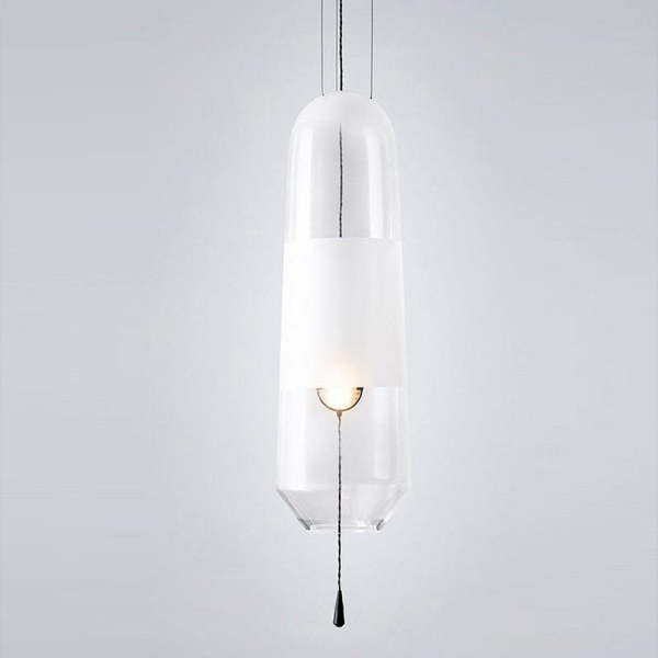 Homdiy Creative Capsule Glass Pendant Light Designer Bedside Pendant ...