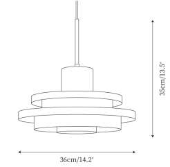 Homdiy Pendant Light Middle Century Bauhaus Equator Glass Hanging lamps ...