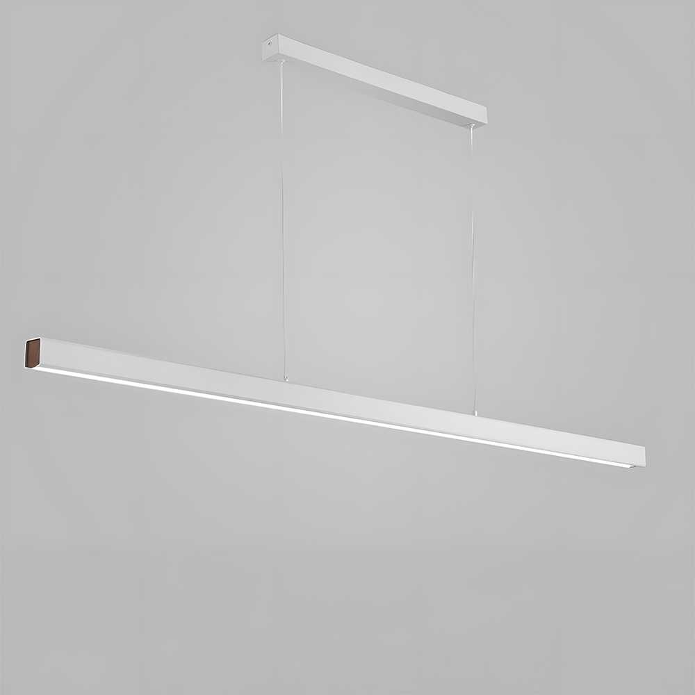 Modern Linear LED Pendant Light Minimalist Chandelier,Black,White ...