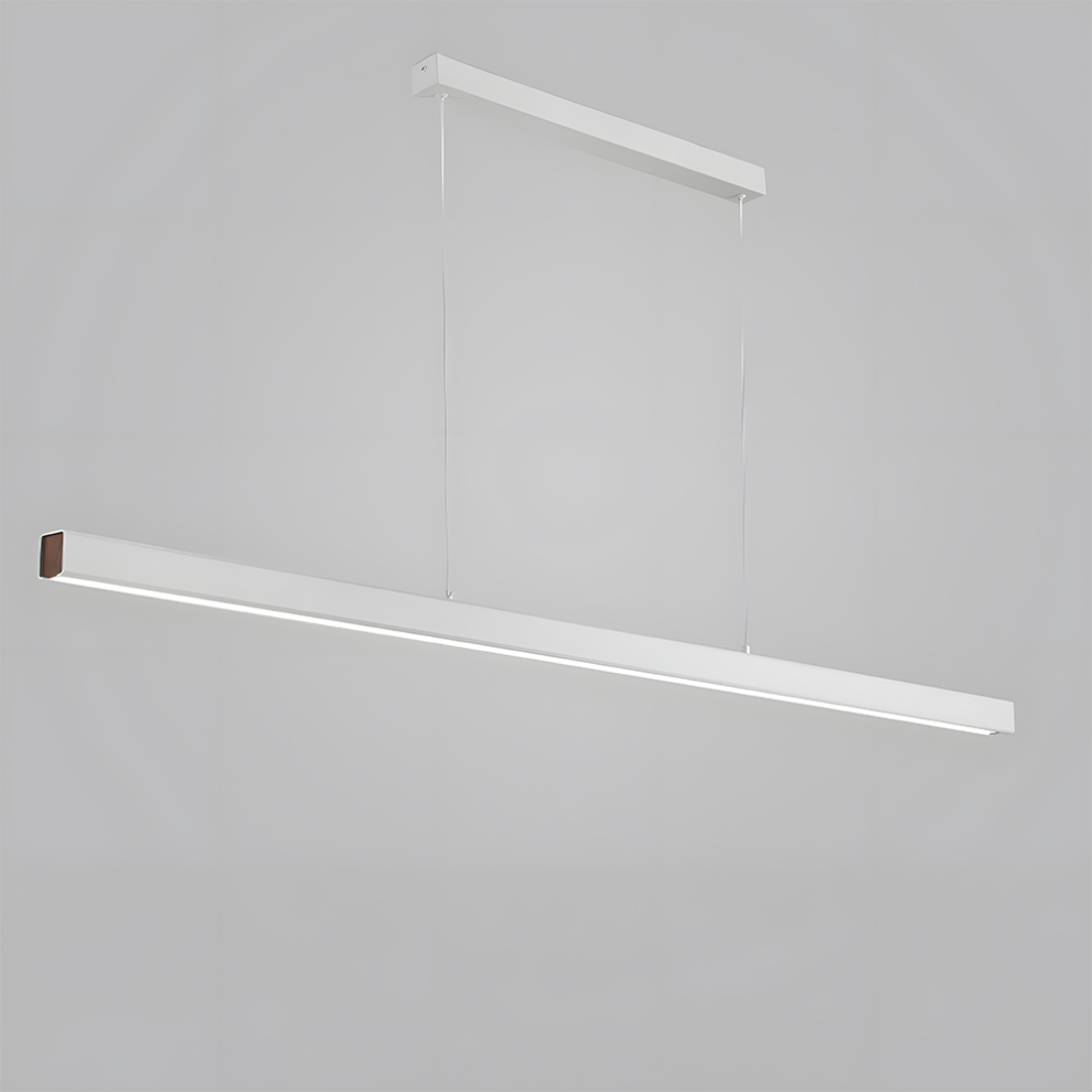 Modern Linear LED Pendant Light Minimalist Chandelier,Black,White ...