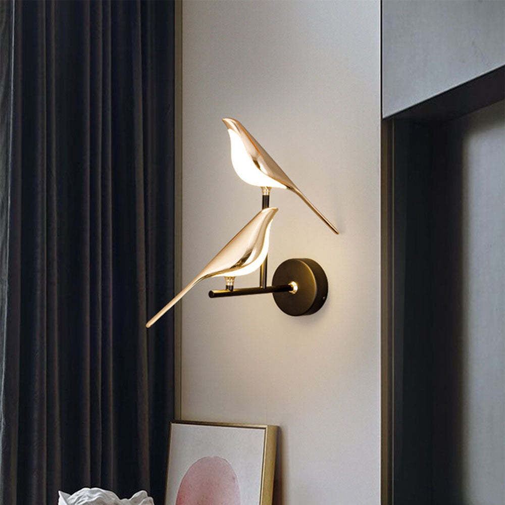 Homdiy Creative Designer Acrylic Bird Wall Lamp Home Decor Wall Sconces ...