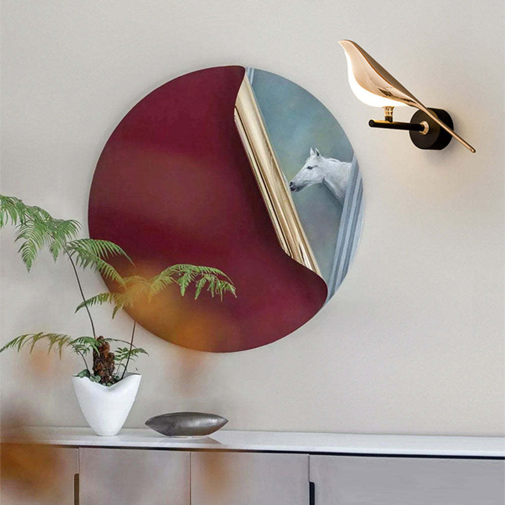 Homdiy Creative Designer Acrylic Bird Wall Lamp Home Decor Wall Sconces ...