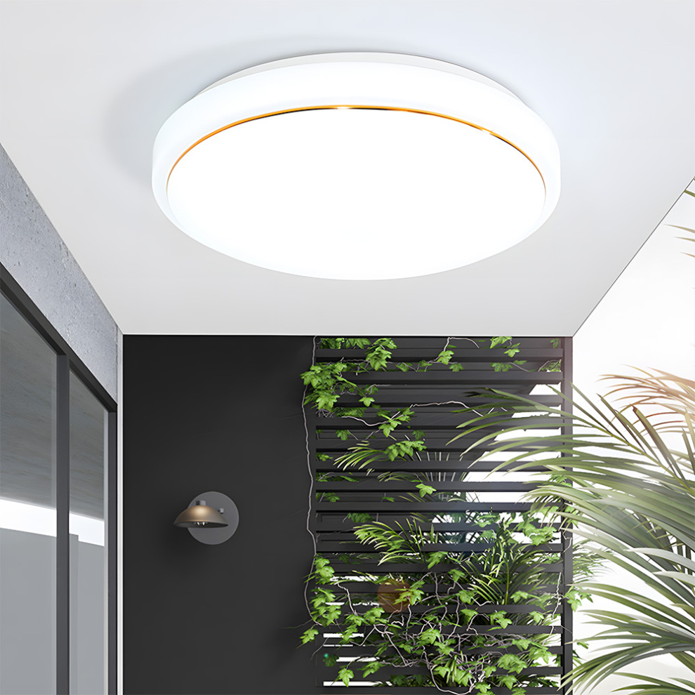 Led ceiling light for living room-simple, white acrylic | Homdiy US ...