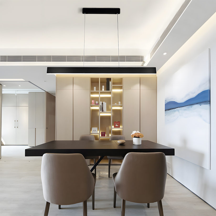 Modern Linear LED Pendant Light, Dimmable, Adjustable Color| Homdiy ...