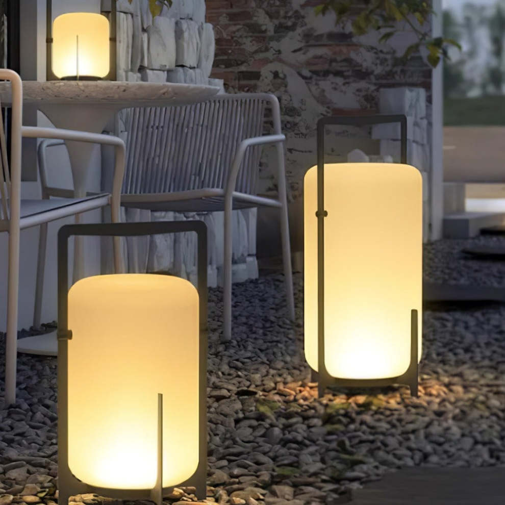 Homdiy Table Lamp Outdoor Table Lamp Twilight Rechargeable Lantern ...