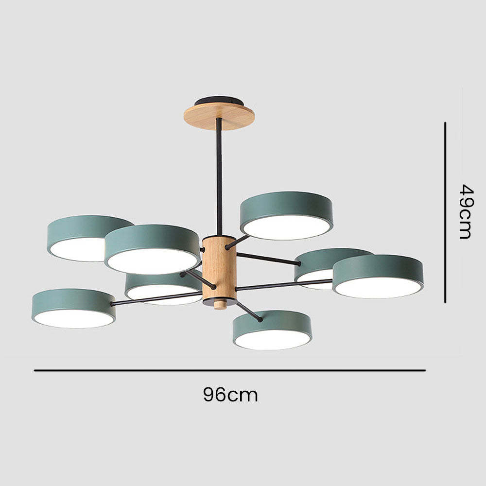 Homdiy Ceiling Pendant Multi Bulbs Large Modern LED Bedroom Pendant ...