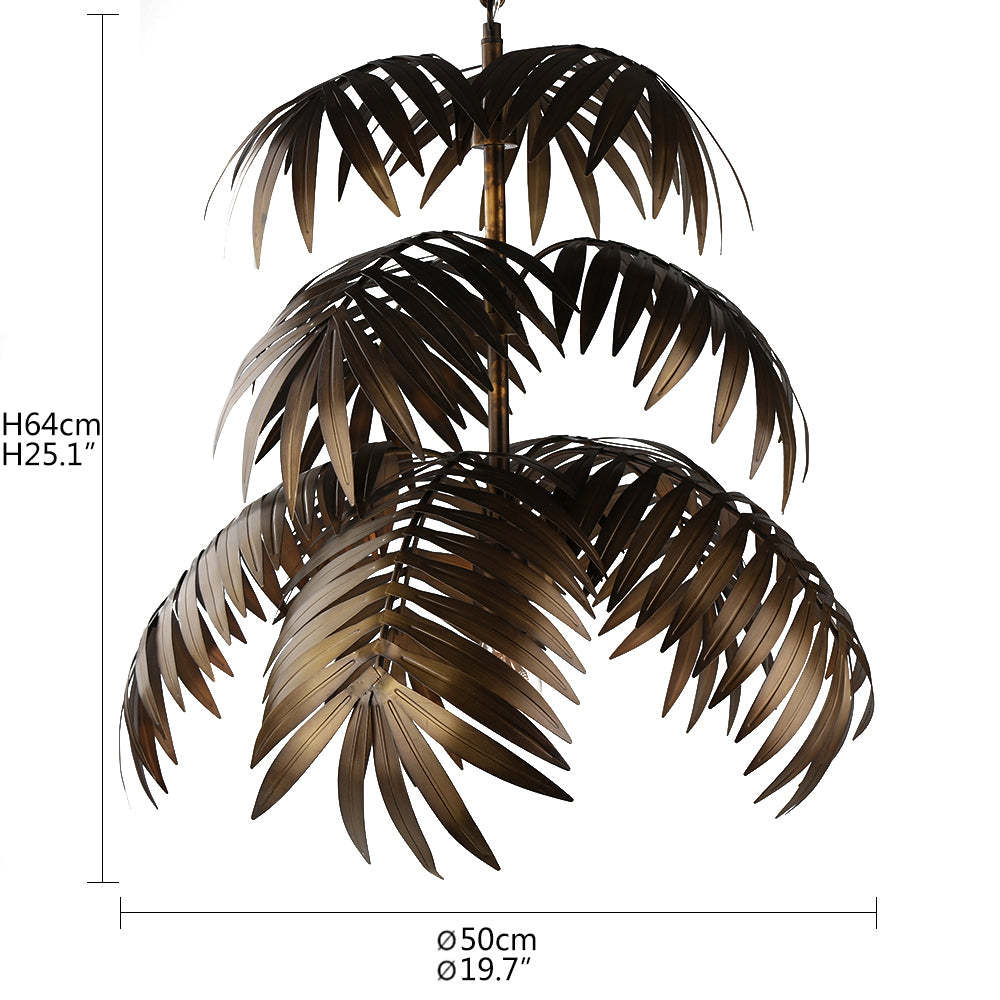 Homdiy Vintage Loft Coconut Tree Semi Flush Ceiling Light For Living ...
