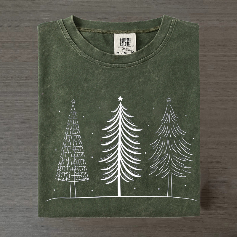 Subtle FDT Doodle Christmas Tree T-shirt – Jujumini