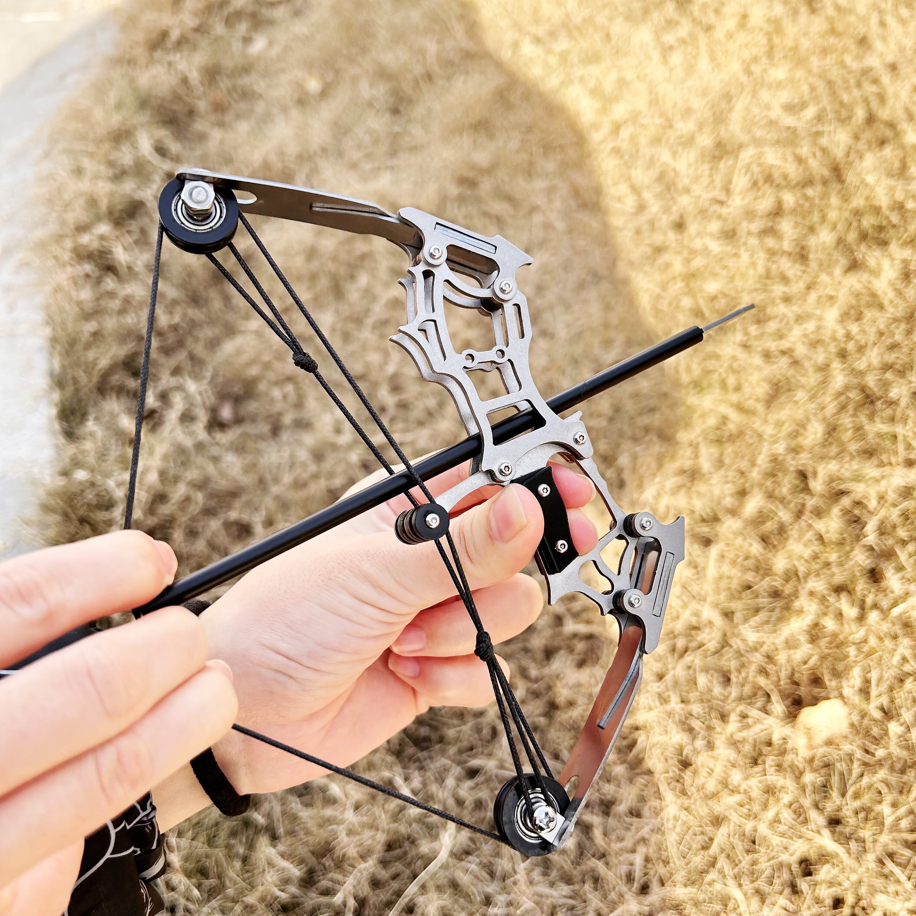 Compact Compound Bow Set | Mini Archery Kit For Hunting & Practice