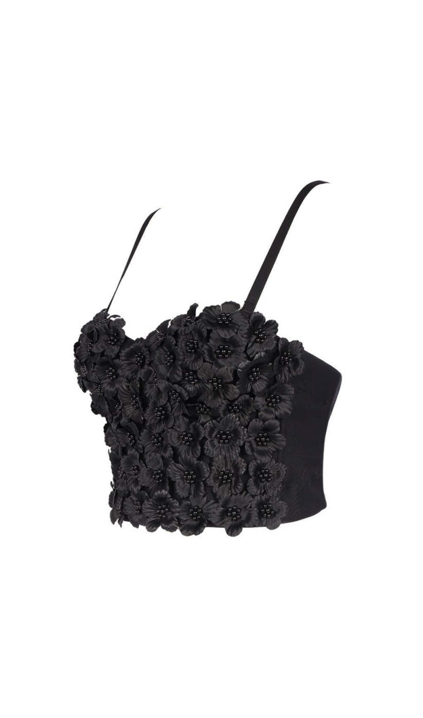 PINK FLOWER CRYSTAL TOP – Artofcb