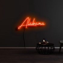 Alabama Neon Sign-illusion