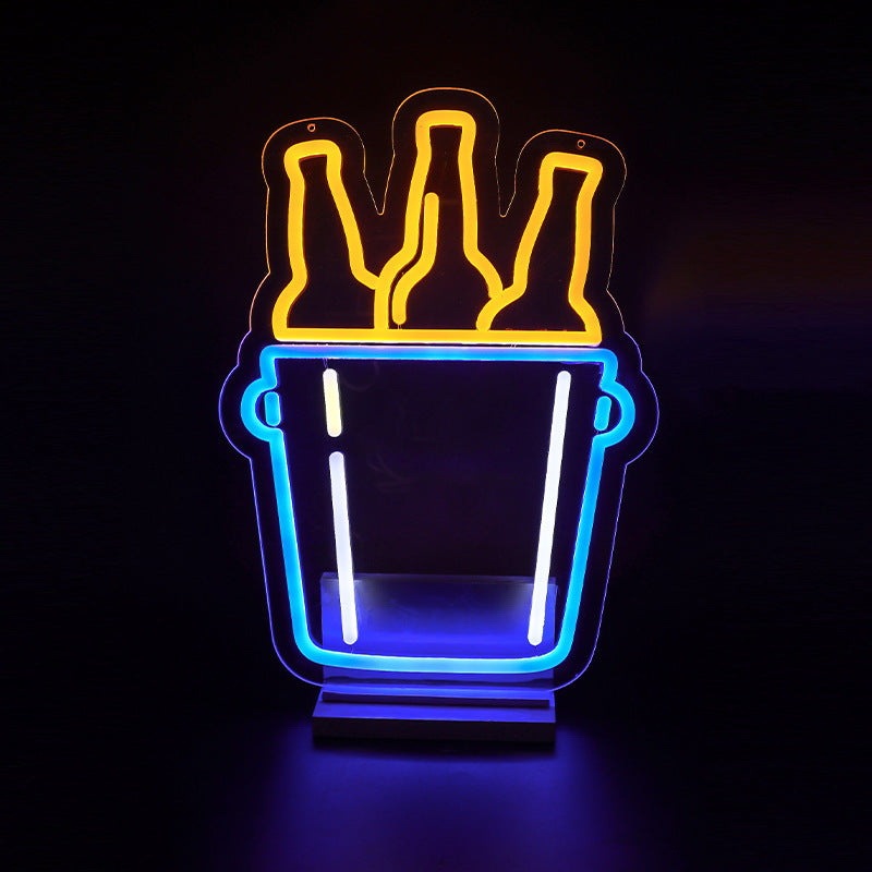 Beer Barrel Neon Sign-illusion