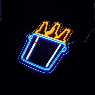 Beer Barrel Neon Sign-illusion
