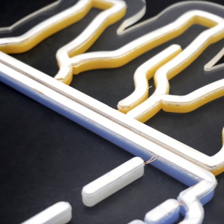 Beer Barrel Neon Sign-illusion