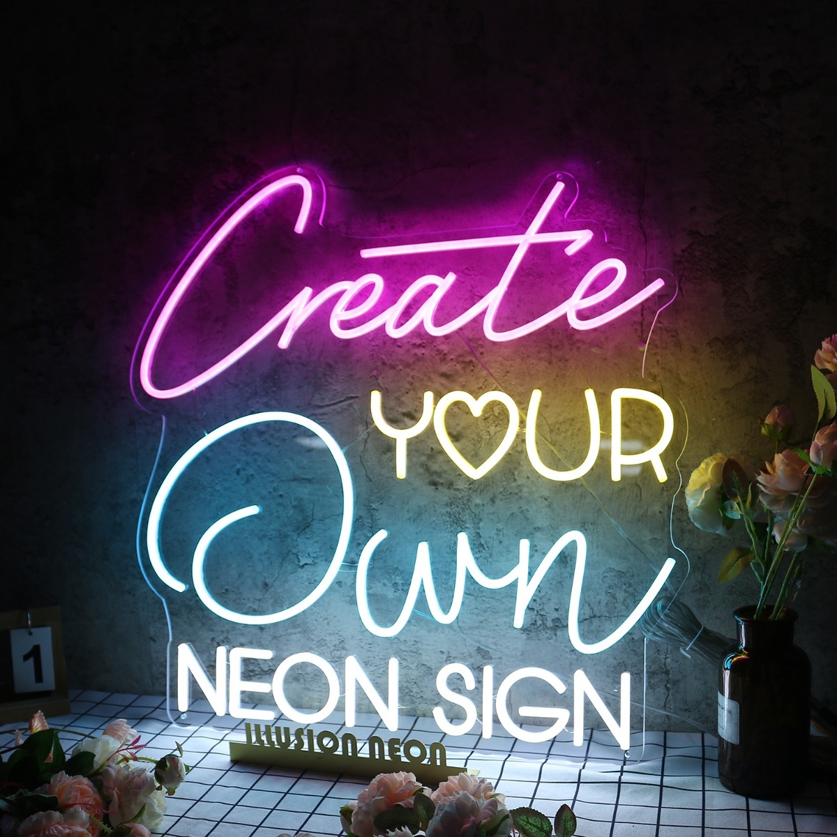 Create Your Own Neon Sign Neon Sign-illusion