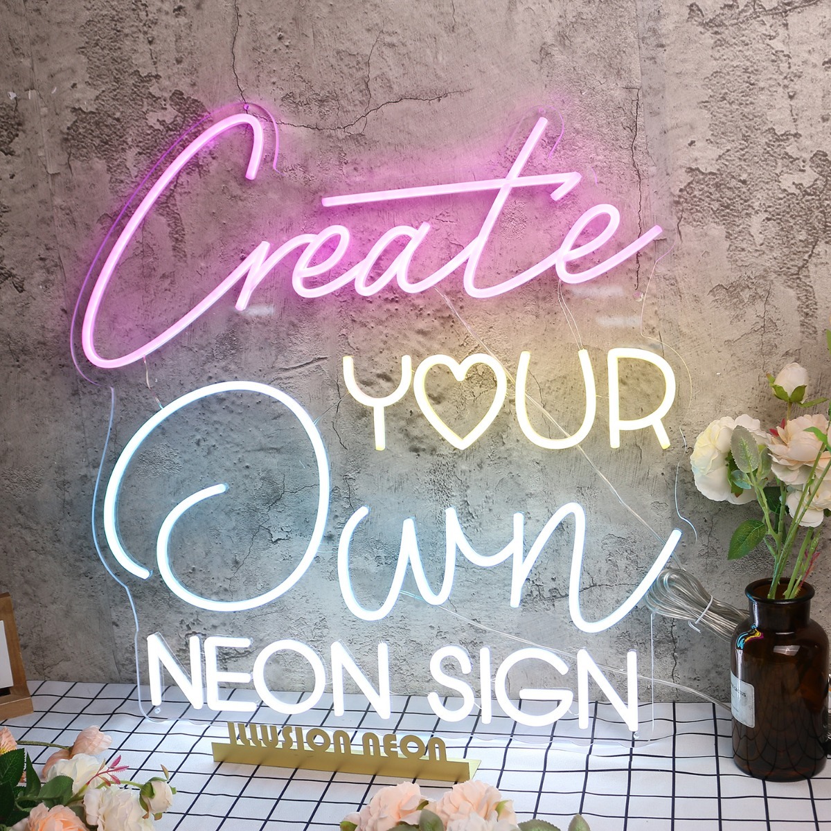 Create Your Own Neon Sign Neon Sign-illusion