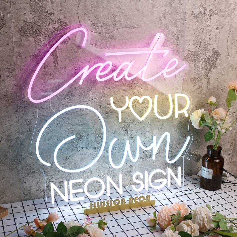 Create Your Own Neon Sign Neon Sign-illusion