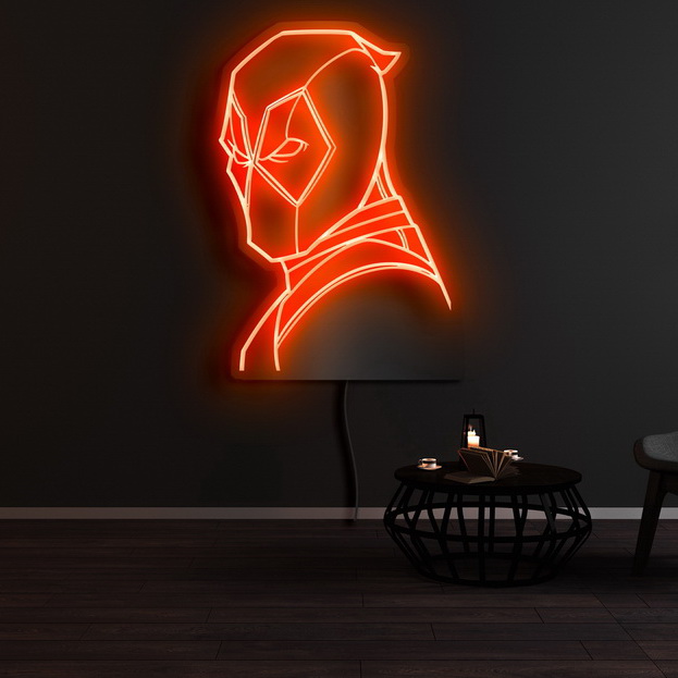 Deadpool Neon Sign-illusion