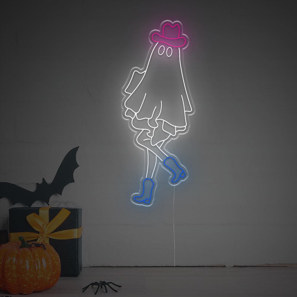 Ghost Lady LED Neon Sign-illusion