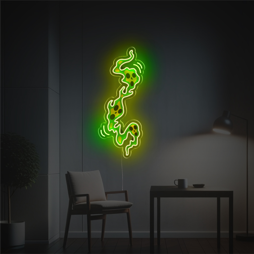 Horrifying Ghost Face LED Neon Acrylic Artwork-illusion