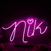 Nik Pink Neon Sign-illusion