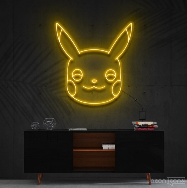 Pikachu Neon Sign-illusion