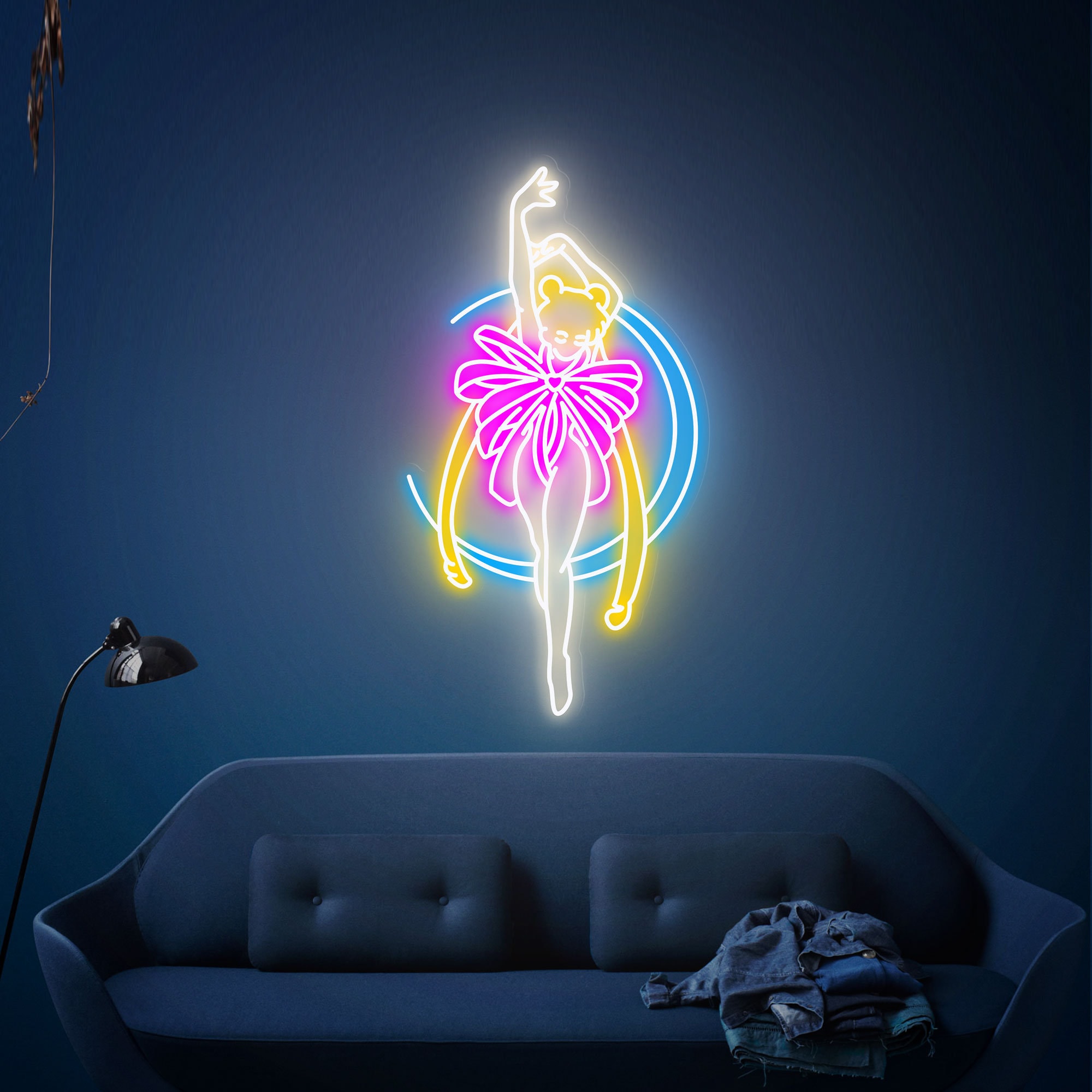 Sailor Moon Led Neon Signs Wall Decor Anime Custom Led Sign-illusion