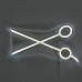 White Scissors LED Neon Sign Light – illusion