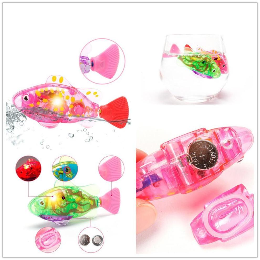 Swimming Robot Fish Toys for Kid Dog Cat Lighting Electric Fish – Dinolize