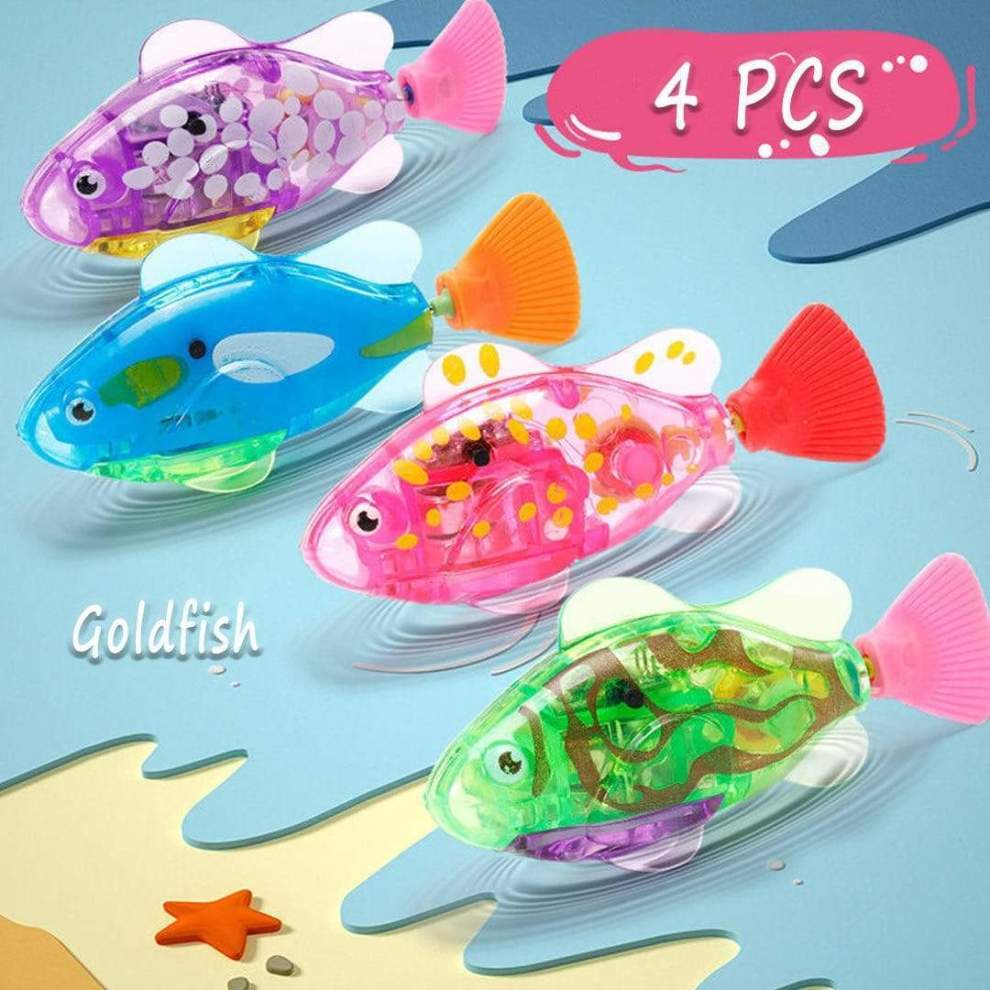 Swimming Robot Fish Toys for Kid Dog Cat Lighting Electric Fish – Dinolize