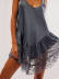Sleeveless Lace Panel Mini Dress – Likemychoice